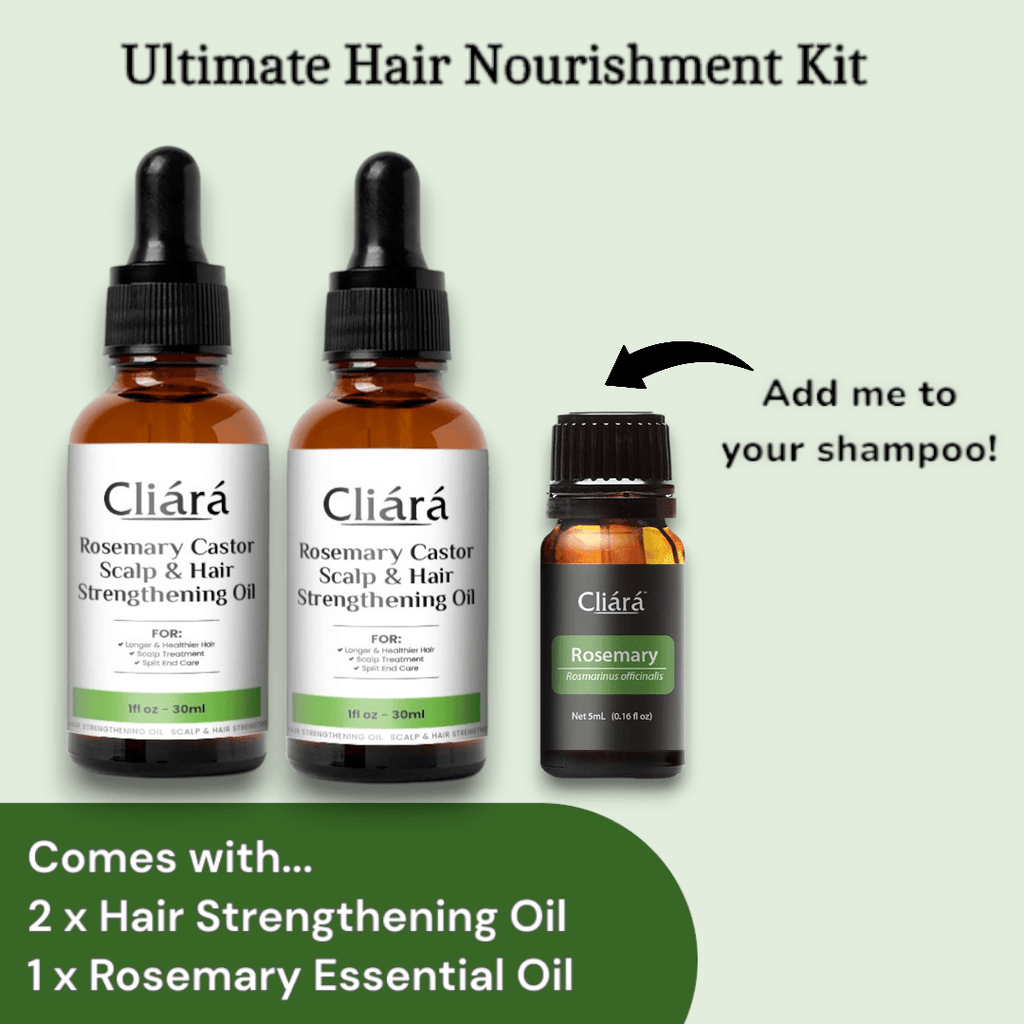 Rosemary Castor Scalp & Hair Strengthening Oil – Cliara Essential Oils