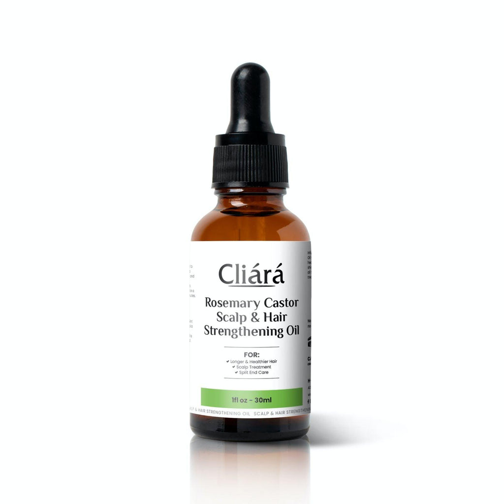 Rosemary Castor Scalp & Hair Strengthening Oil – Cliara Essential Oils